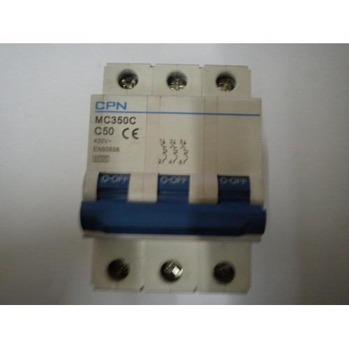 CPN 50a Triple Pole Mcb